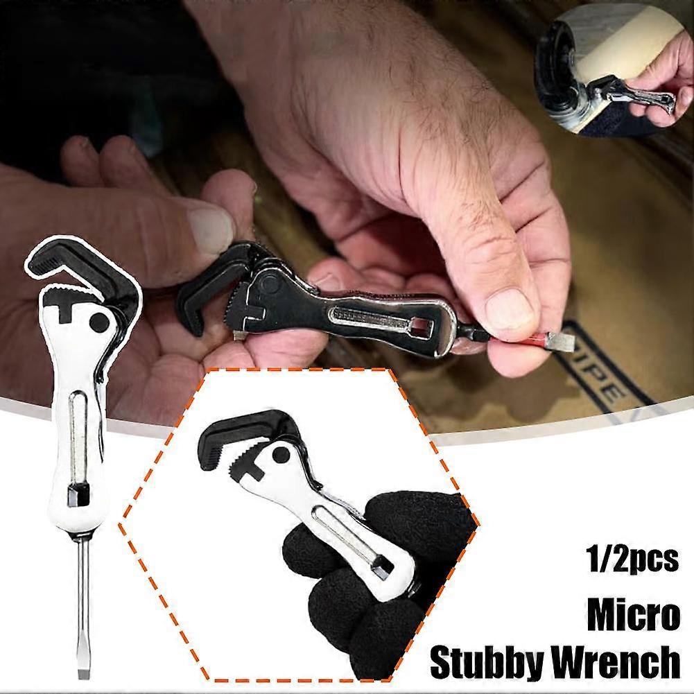 Micro Stubby Wrench,Micro Self Adjusting Wrench, 2 In 1 Wrench Tool ...