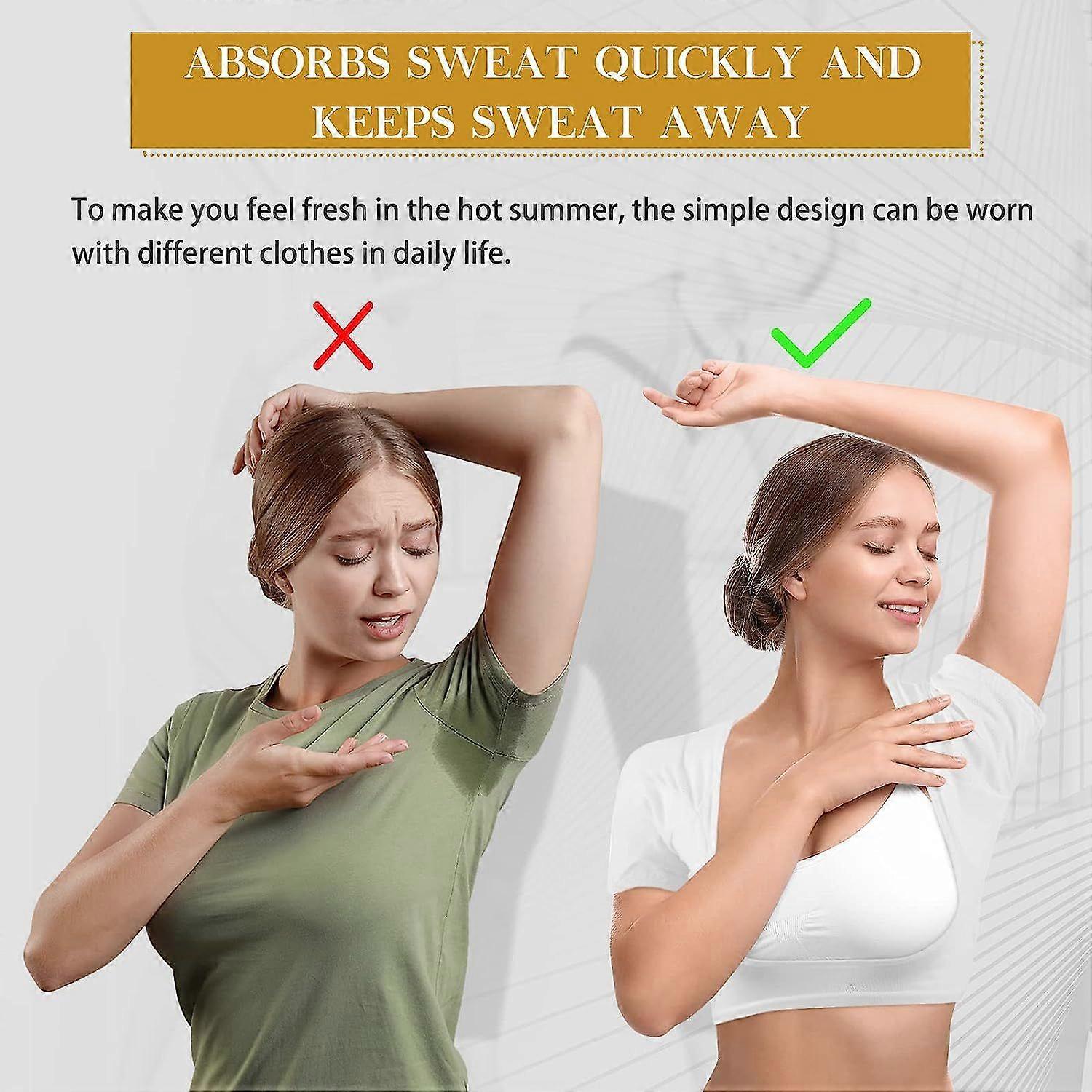 Underarm Sweat Vest, Breathable Underarm Sweat Pads Armpit Sweat Proof ...