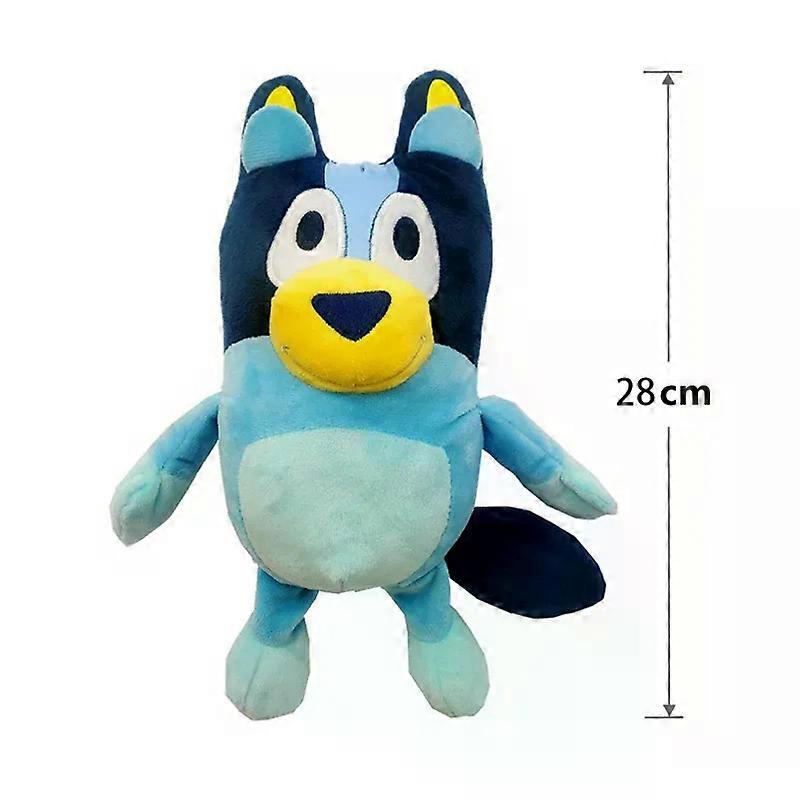 Genuine 15CM 28cm Bluey Family Plush Toys Bingo Bandit Chilli Bilby Bob ...