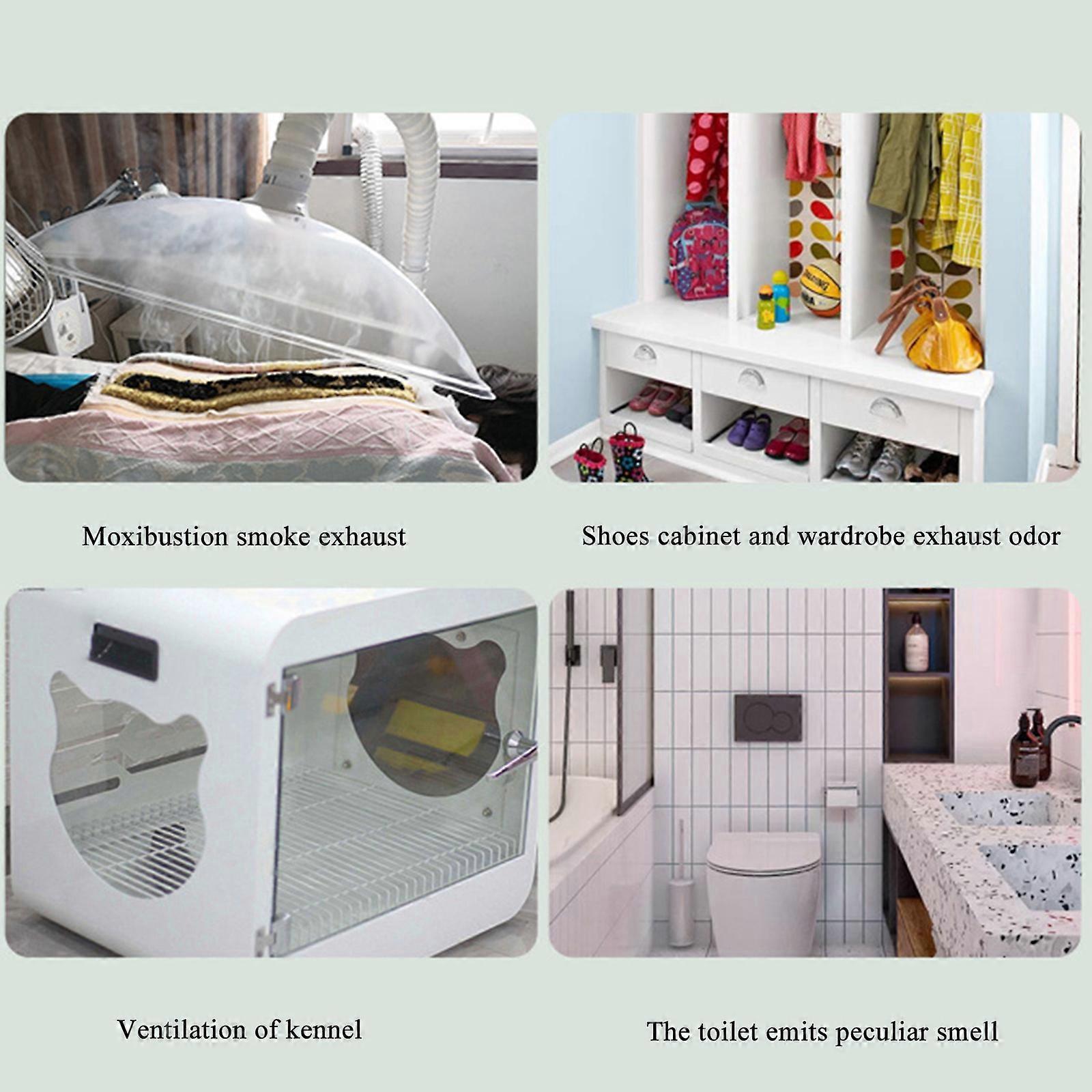 USB Exhaust Fan Duct Air Ventilation Blower Window Extractor Toilet ...