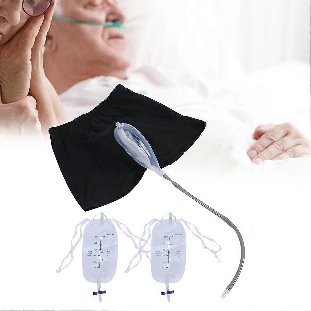 Male Urine Bag Wearable Soft Incontinence Pants Portable Leak Proof Pee ...