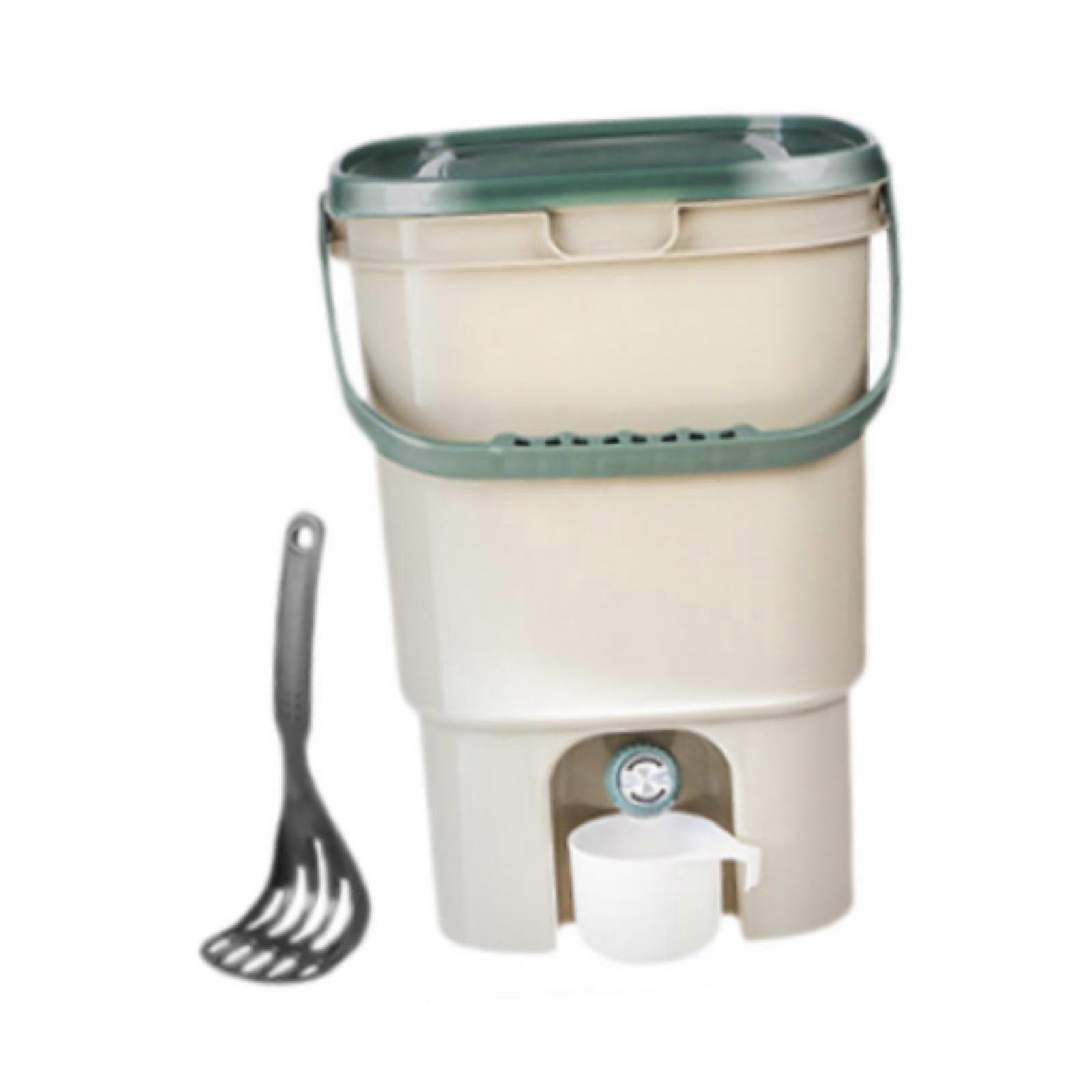 Compost Bucket Food Waste Compost Bin 21L Portable Practical Sealed ...