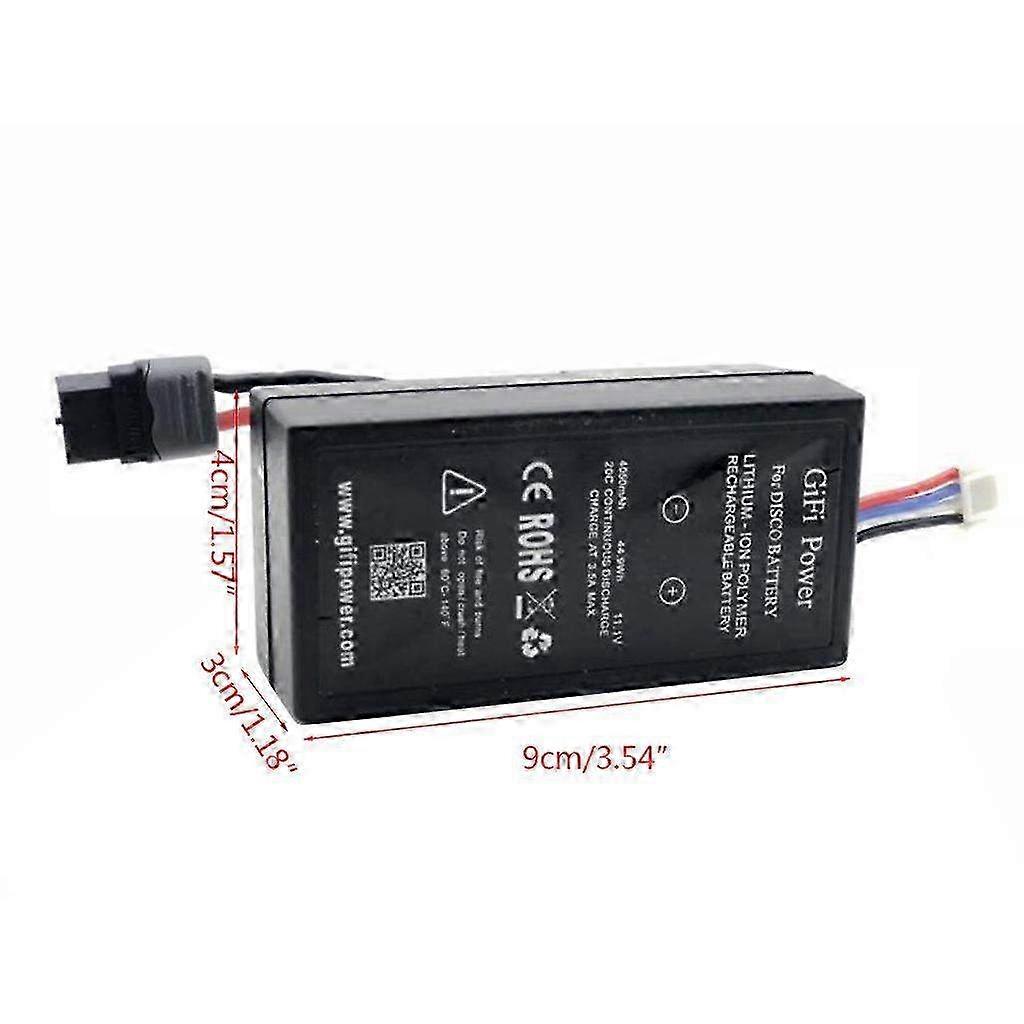 Rechargeable 11.1V 4050mAh 44.95Wh Lipo Battery for Parrot Disco RC ...
