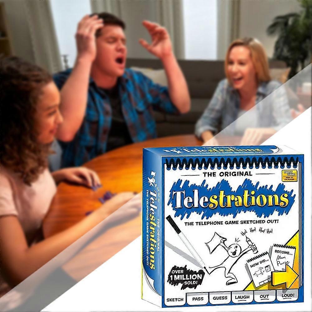 Telestrations the Telephone Game Sketched Out Easy-to-Learn Party ...