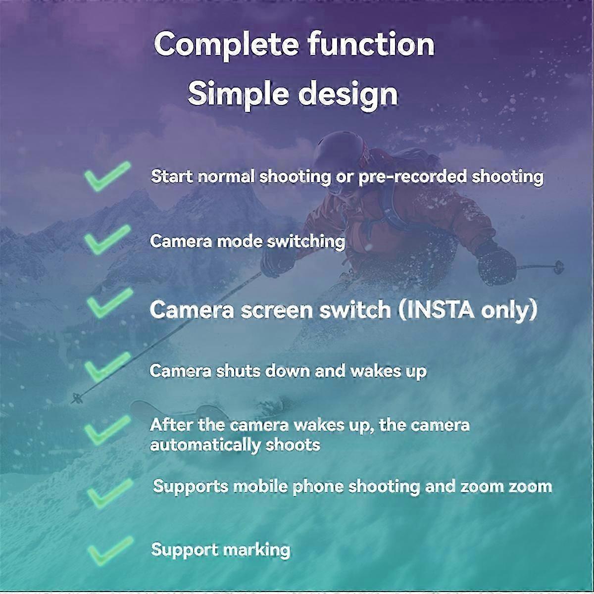 Remote Control for Insta360 X4 X3 X2 Ace Pro 2 GoPro 13 Bluetooth Smart ...