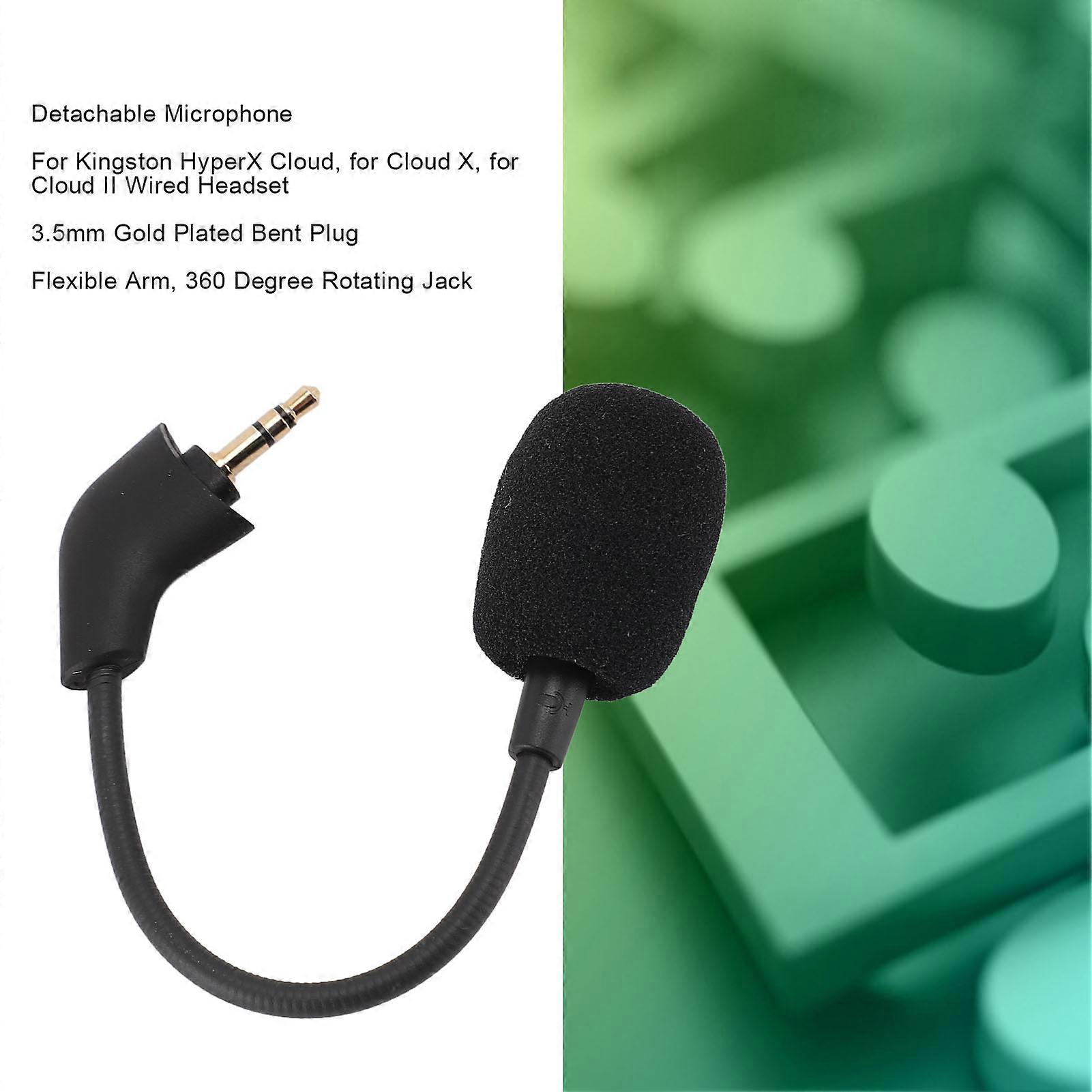 Flexible Microphone 3.5mm Plug Omni Directional Detachable Game Mic ...