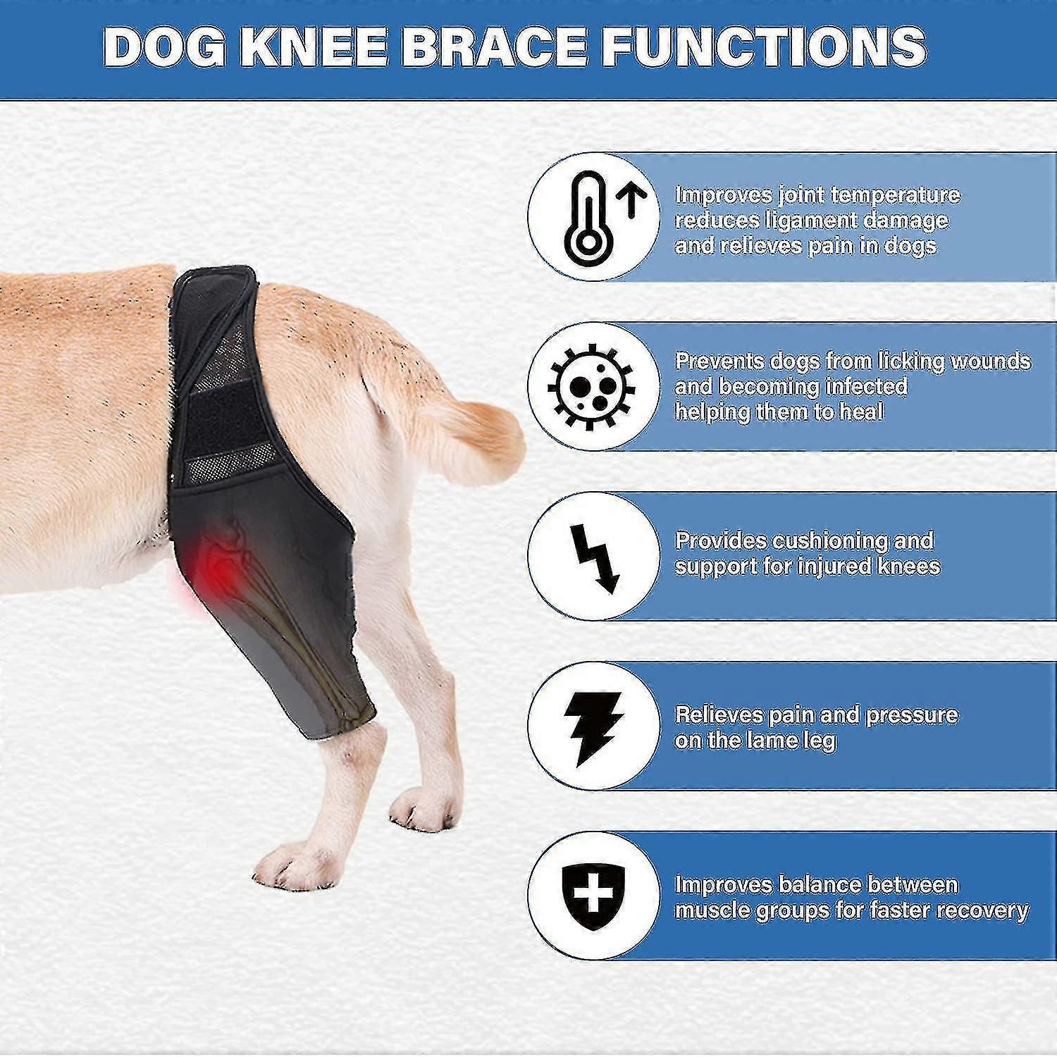 Dog Knee Brace,dog Leg Brace Hip Support Brace For Cruciate Ligament ...