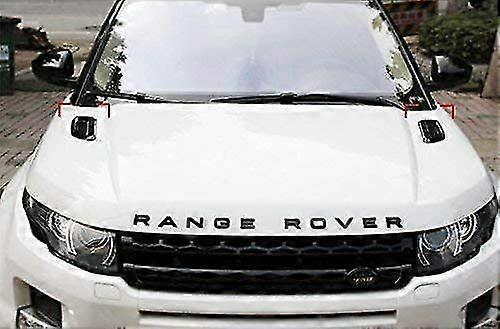 Gloss Black Dummy Hood Vent Slat Air Wing Trim For Range Rover Evoque ...