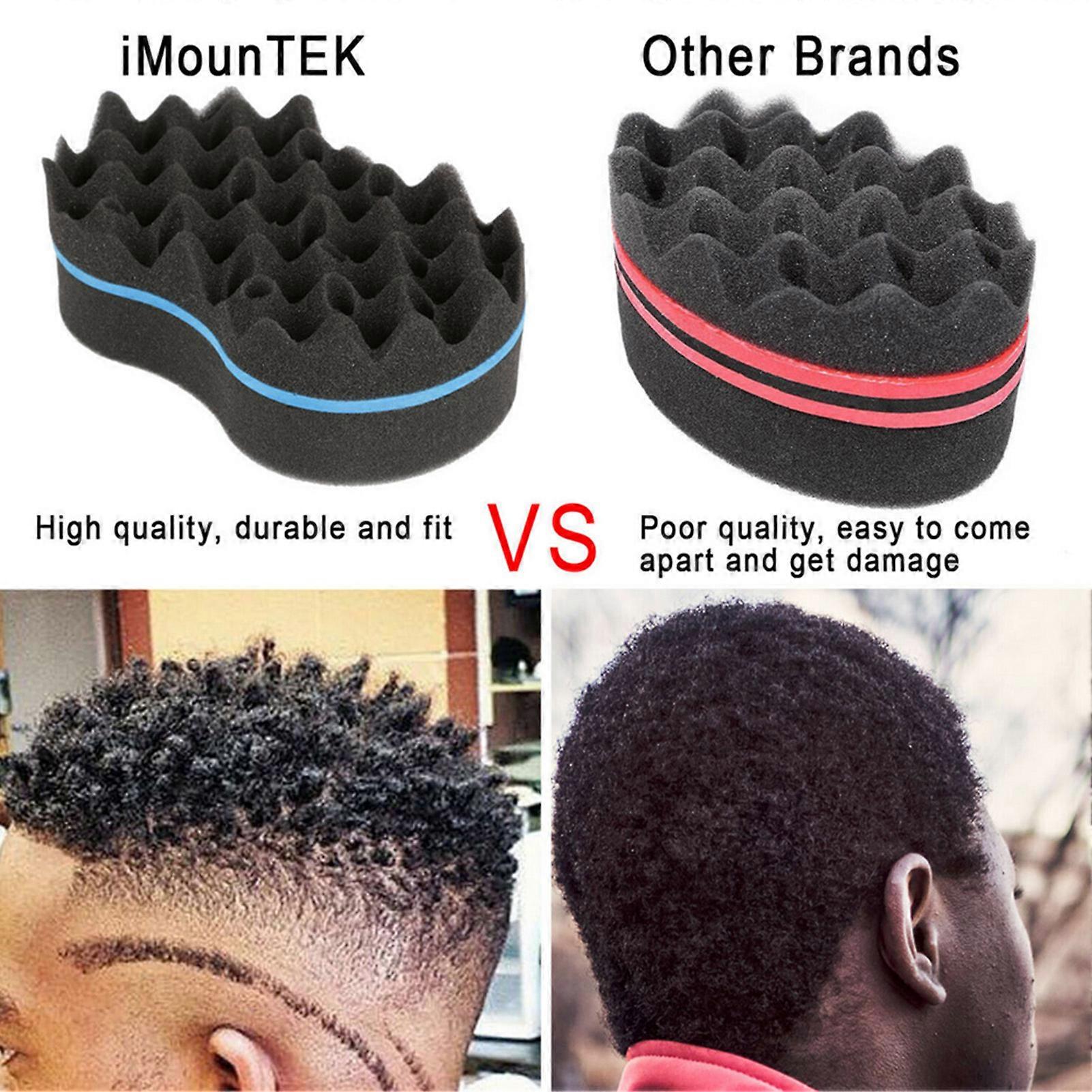 Wave Barber Hair Brush Sponge Tool Dreads Afro Locs Twist Curls Coil ...