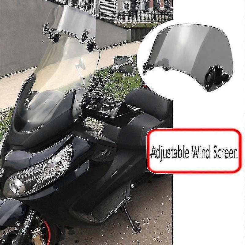 Transparent Color Universal Motorcycle Adjustable Wind Screen Extension ...