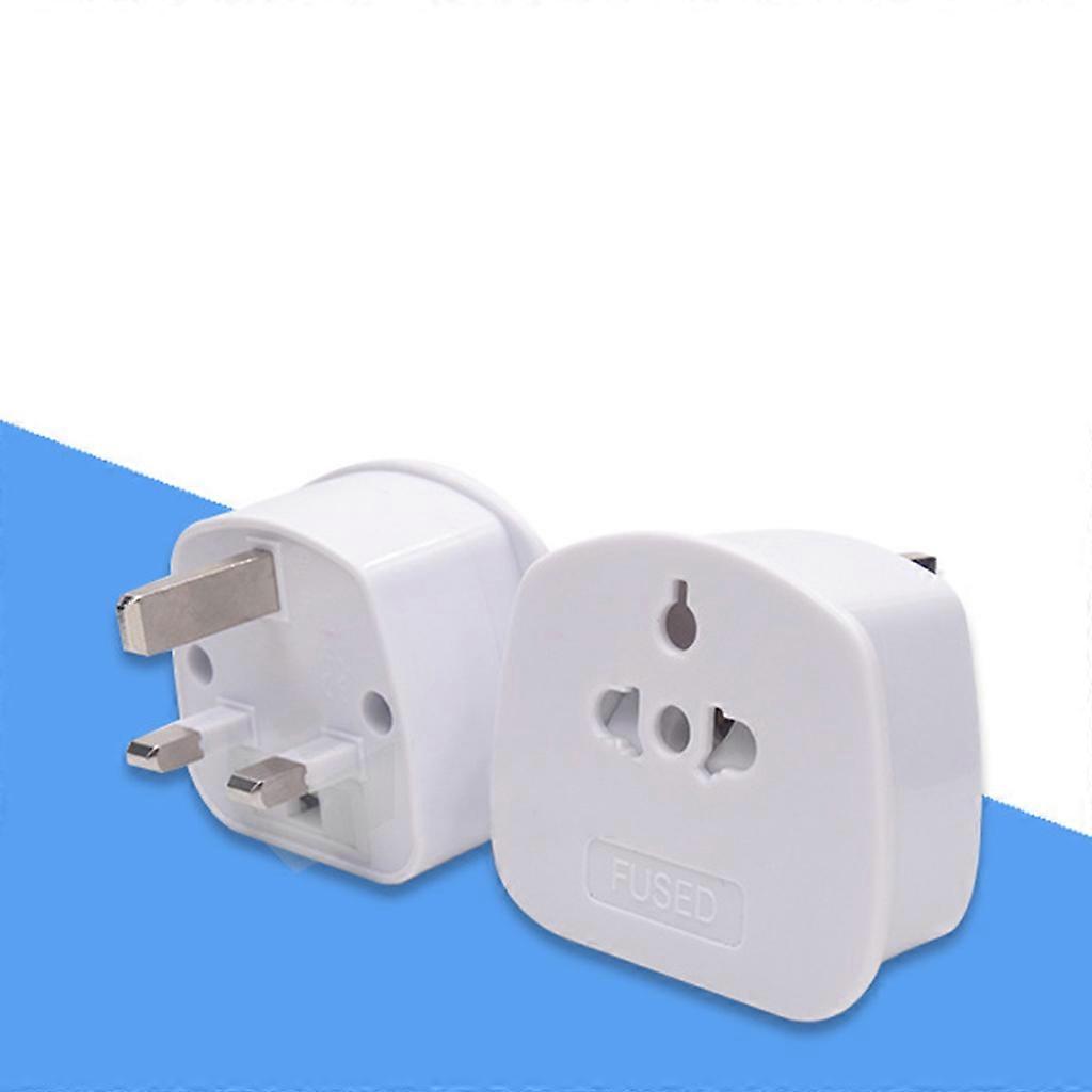 Small British to European Outlet Plug Adapter Power Converter AC 250v ...