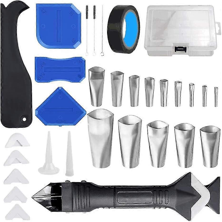 32 Pieces 3 In 1 Caulking Tool Kit Silicone Caulking Tool Kit Sealer ...
