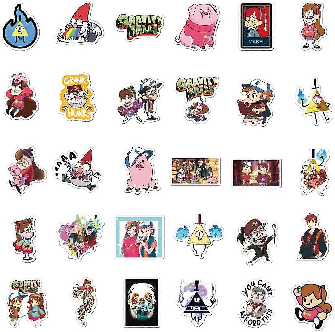 Cartoon Stickers [66pcs] Gravity Falls Theme PVC Waterproof Stickers ...