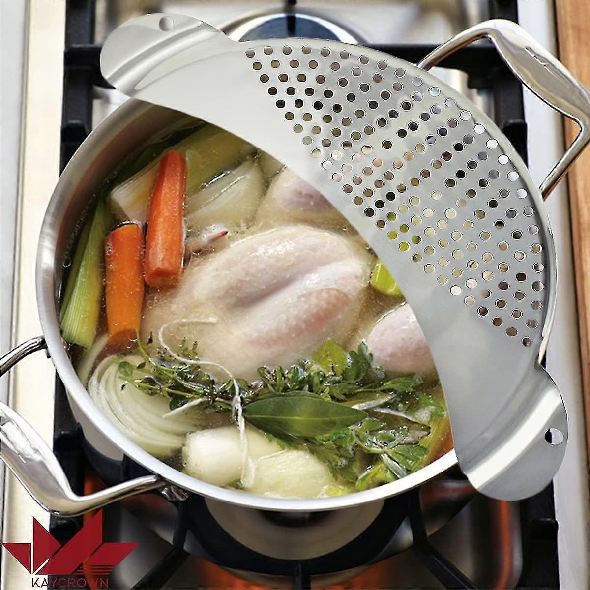 Best Utensils Pan Pot Strainer Stainless Steel Pasta Spaghetti Strainer ...