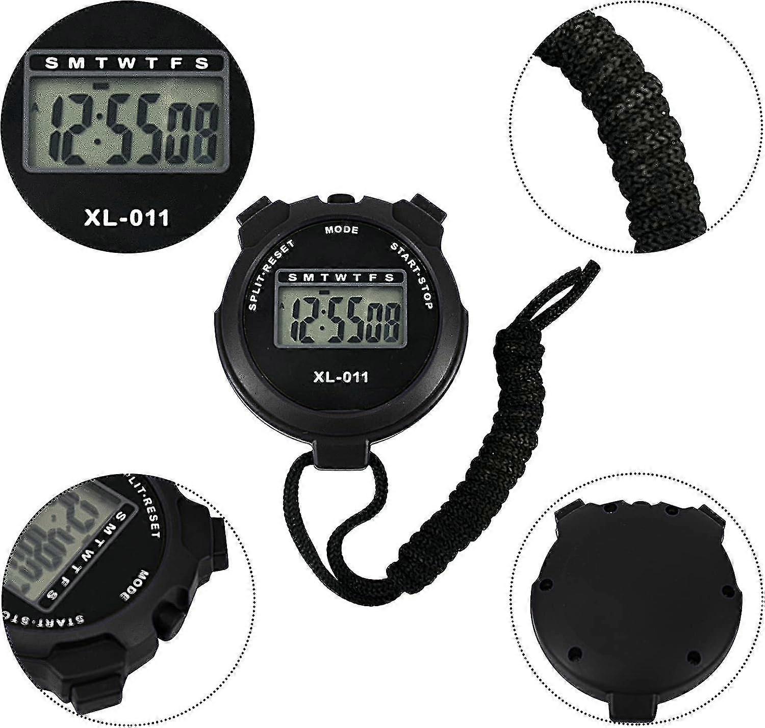 Digital Sports Stopwatch Timer Stopwatch Large Display Interval ...