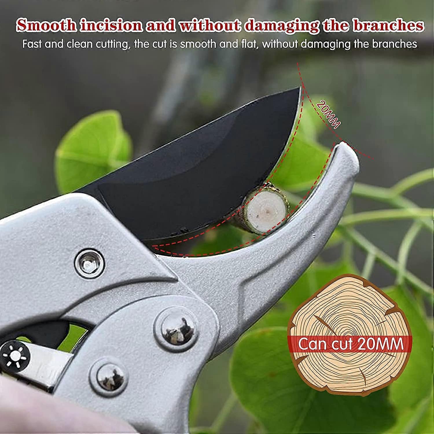 Garden Secateurs 20.5cm, Gardening Pruning Shears with Rubber Handle ...