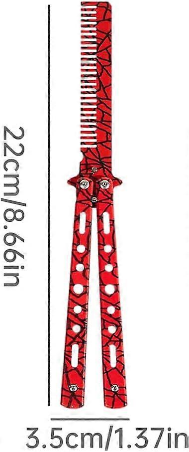 Butterfly Trainer Comb,Stainless Steel Unsharpened Slice Butterfly ...