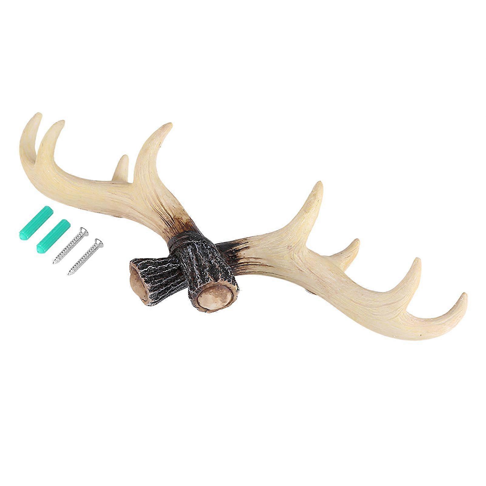 Modern Deer Decorative Wall Hook Rack Hat Coat Bag Hanger Holder Resin ...