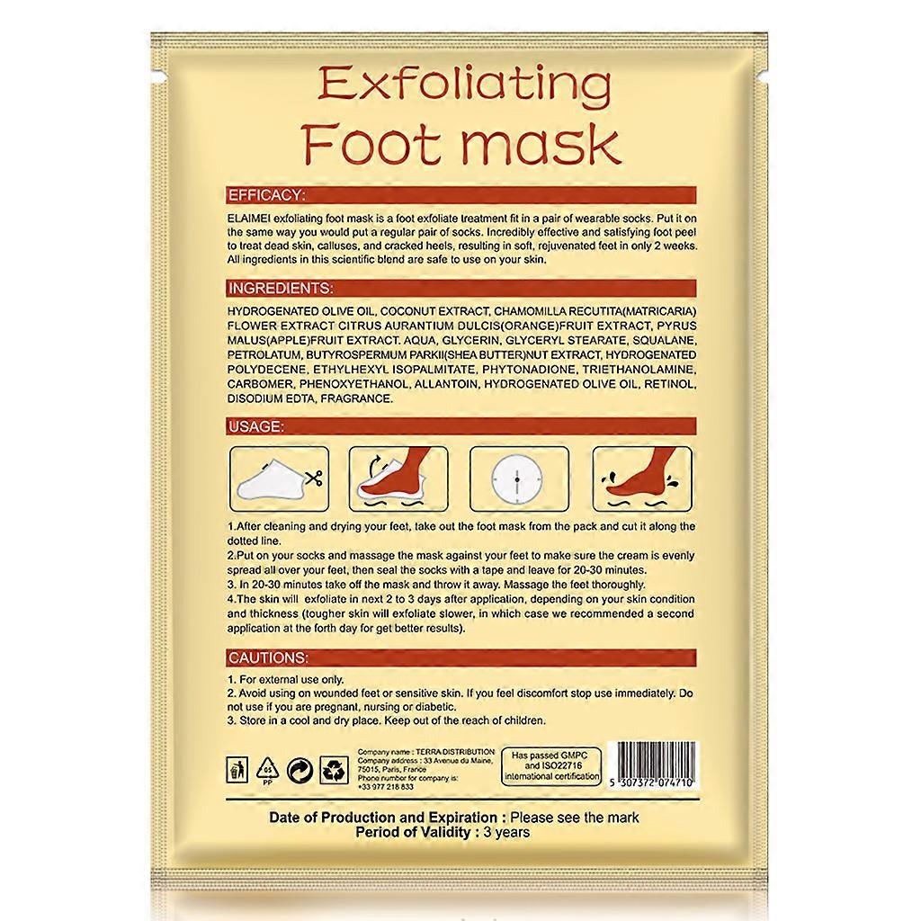 4pcs Foot Mask Peeling for Legs Feet Masks Scrub Exfoliating Peels Away ...
