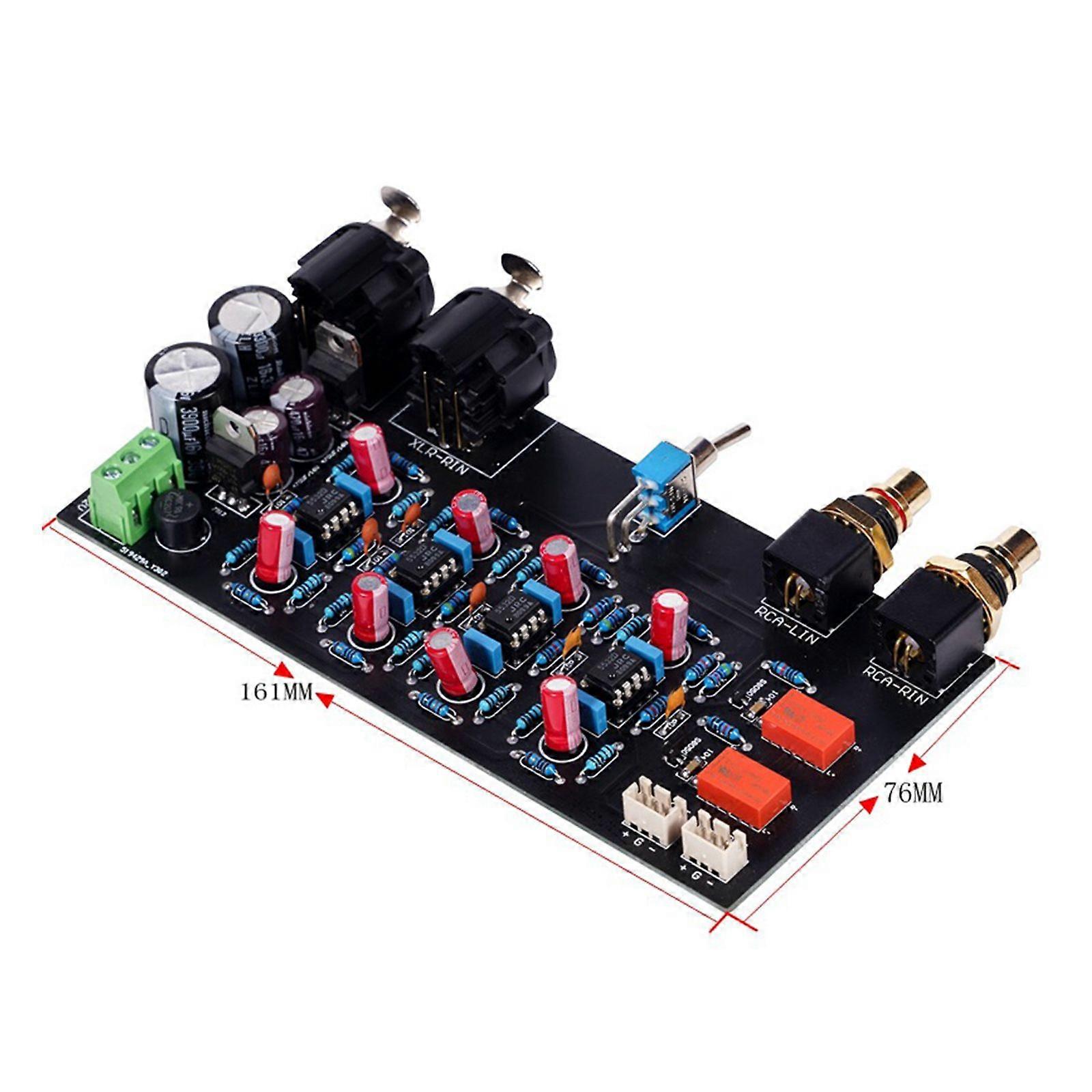 Balanced XLR Unbalanced RCA To Balanced Output Preamp Boards Full Tin ...