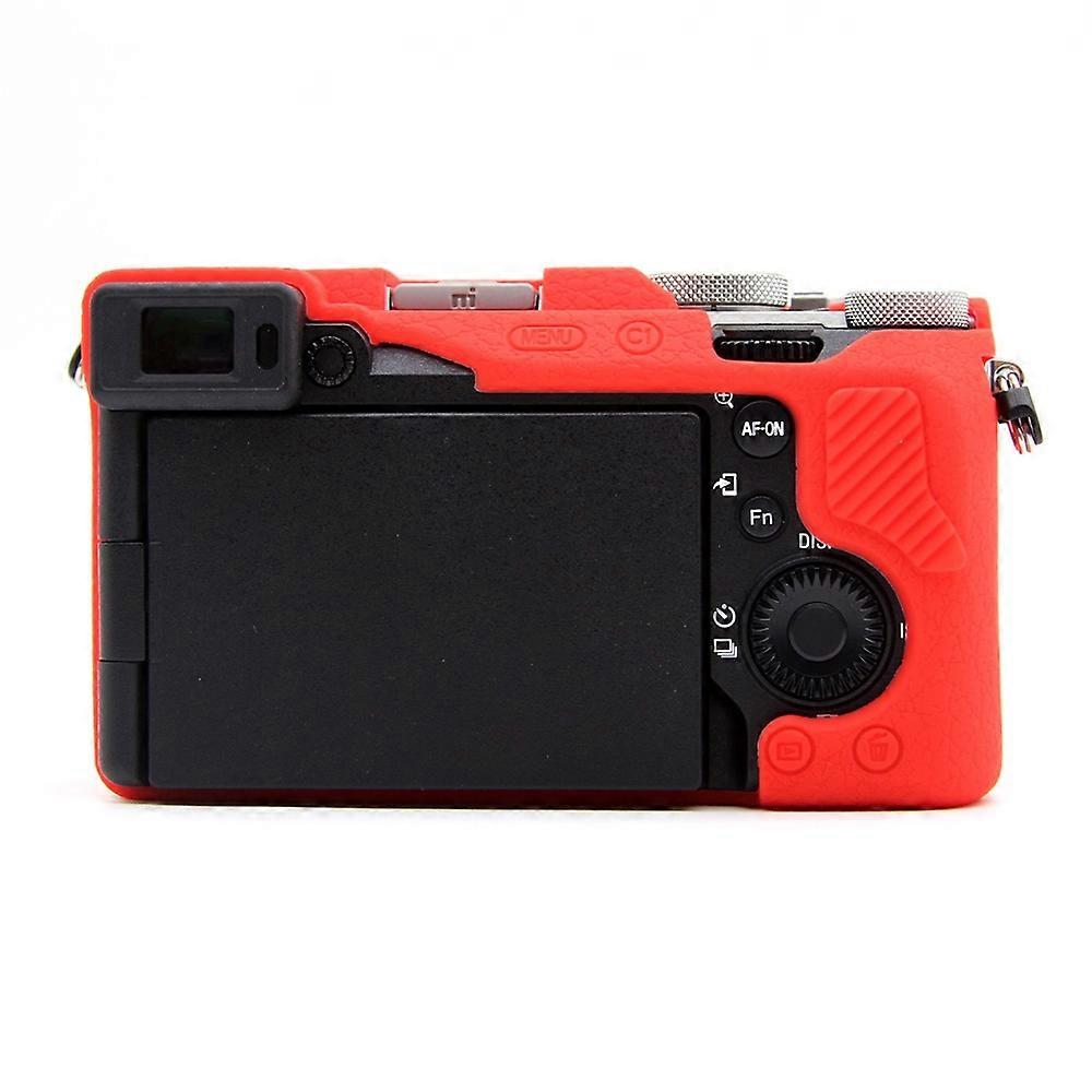 For Sony A7CR/A7C II Litchi Texture Silicone Protective Case Anti ...