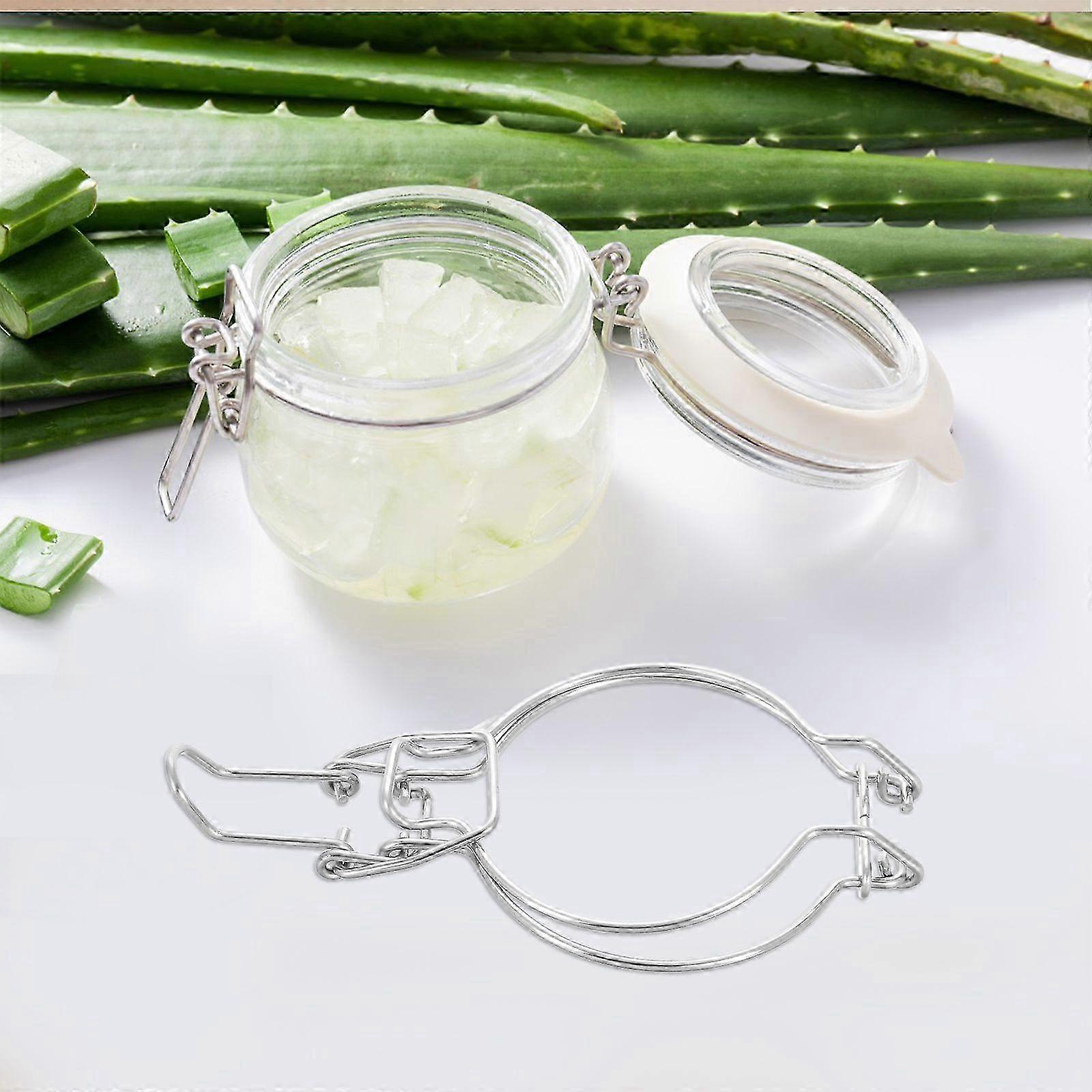 10-Pack Glass Jar Wire Clamps for Wide Mouth Mason Jars, Kitchen ...