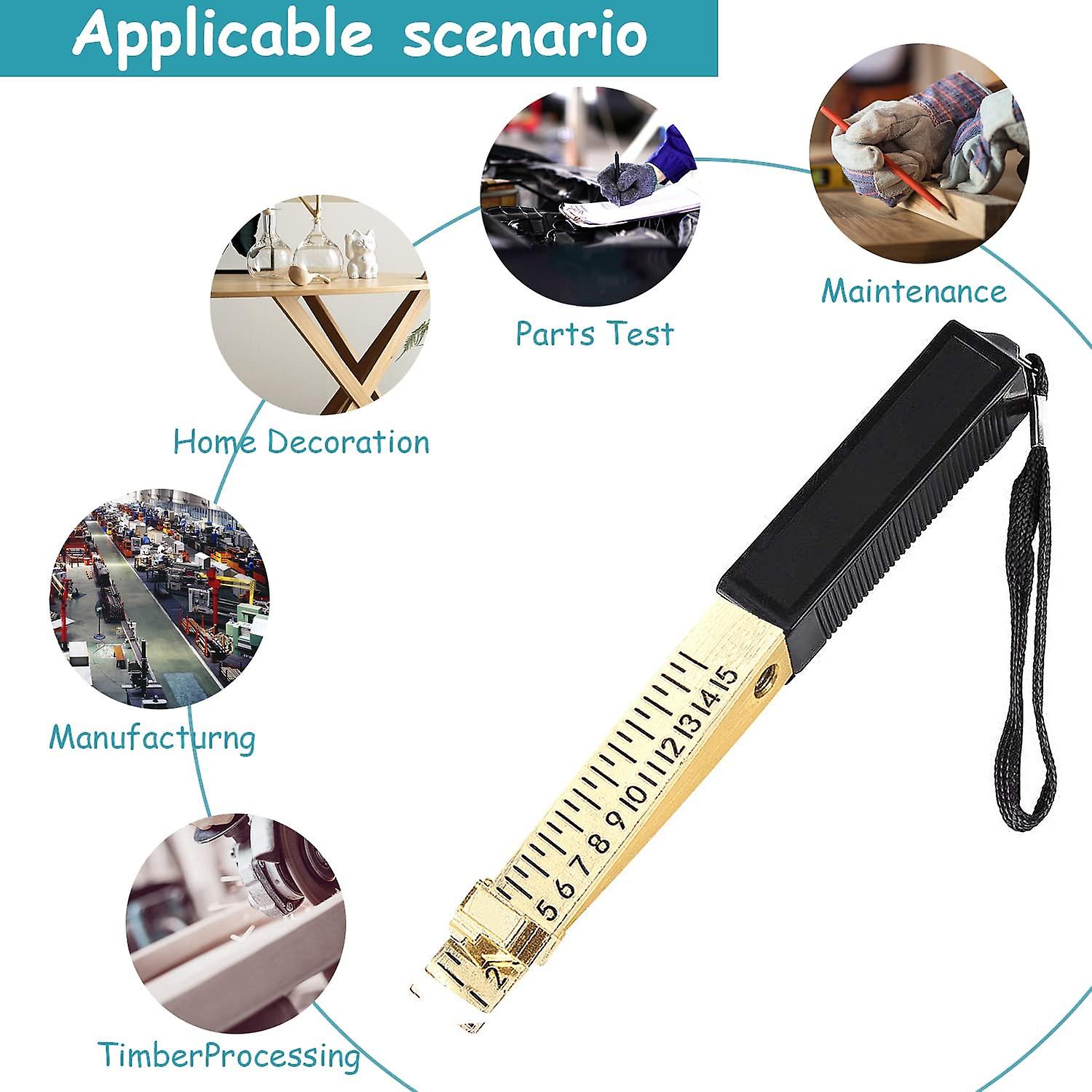 Fire Door Gap Gauge, Wedge Vernier Feeler Gauge Engineering Tools Ruler ...