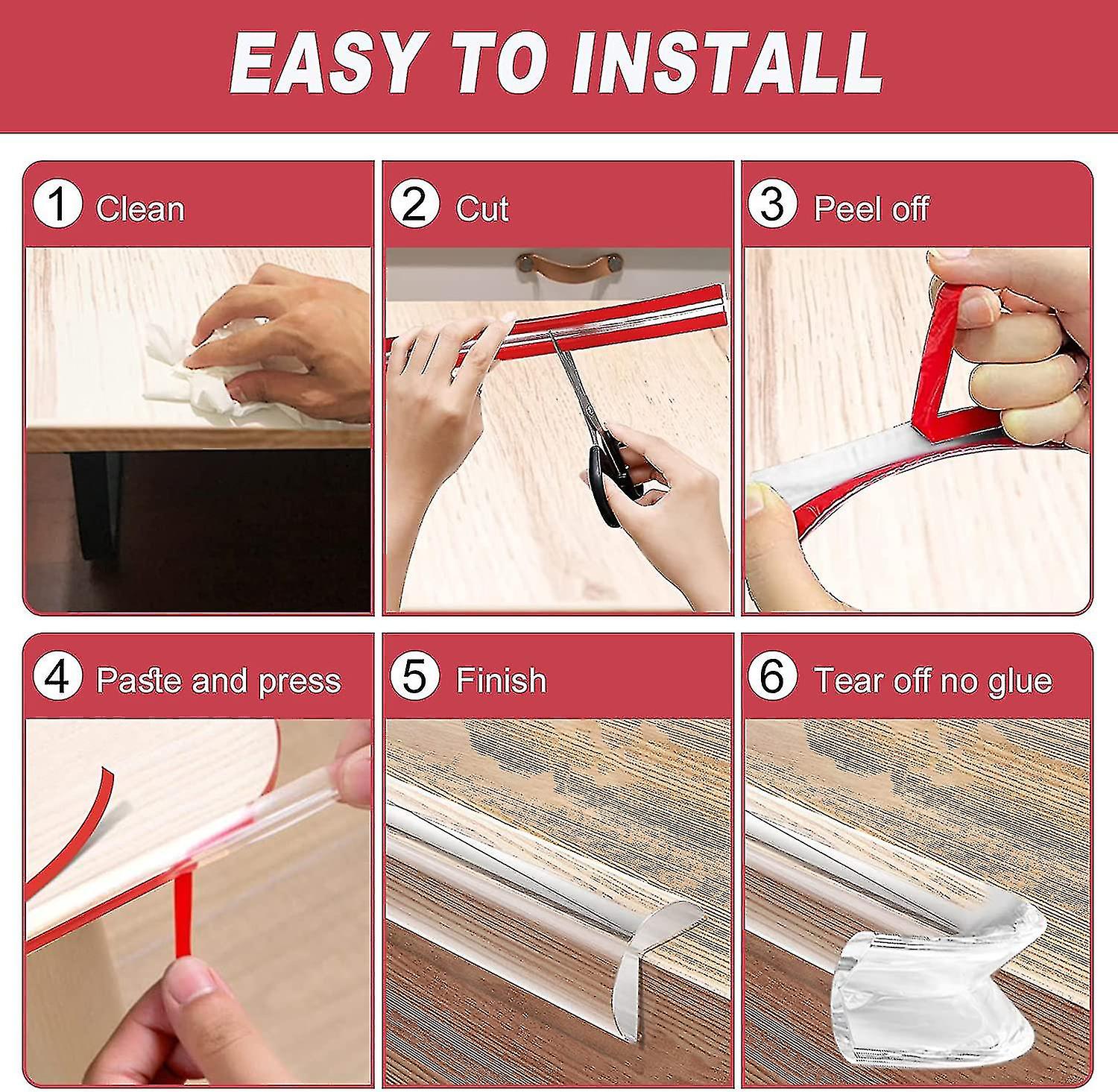 Silicone Edge Protector Strip, 3m Baby Proofing Corner Protectors For ...