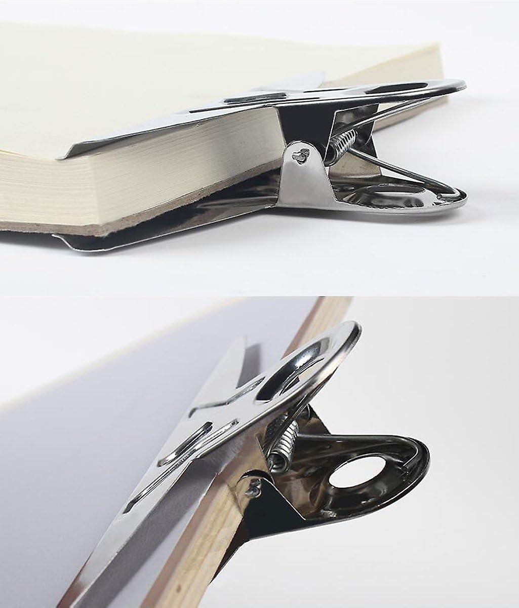 Oversized Bull Clips, Pack Of 2 Silver Stainless Steel Binder Clips ...