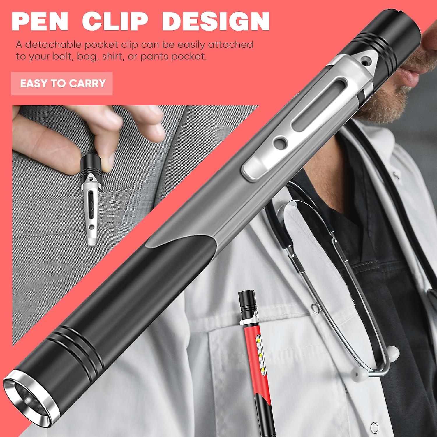 LED penlight, USB rechargeable penlight, 200 lumens mini waterproof ...