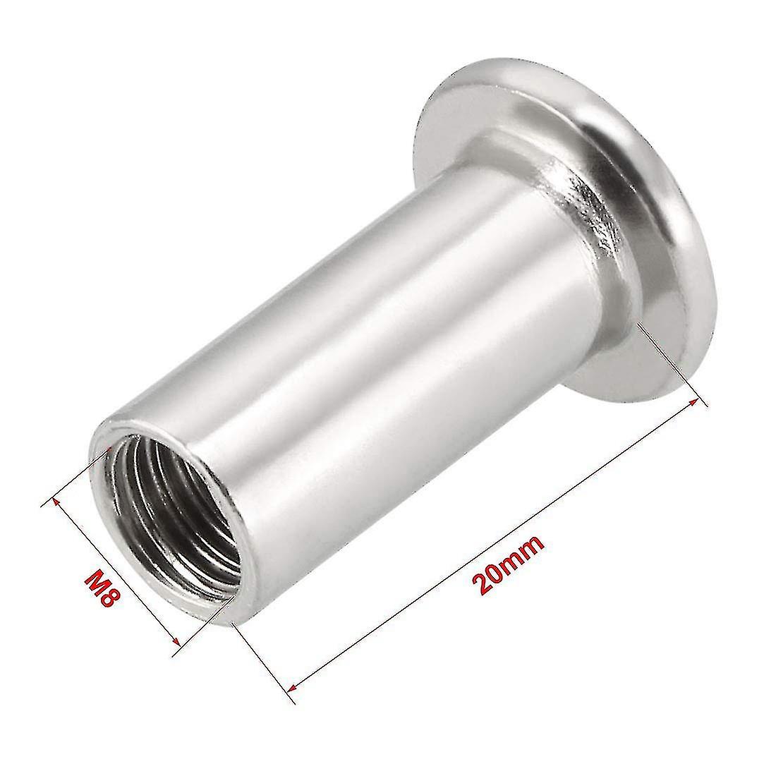 M8x20mm Hex Socket Head Insert Nut Screw Post Sleeve Nut For Furniture ...