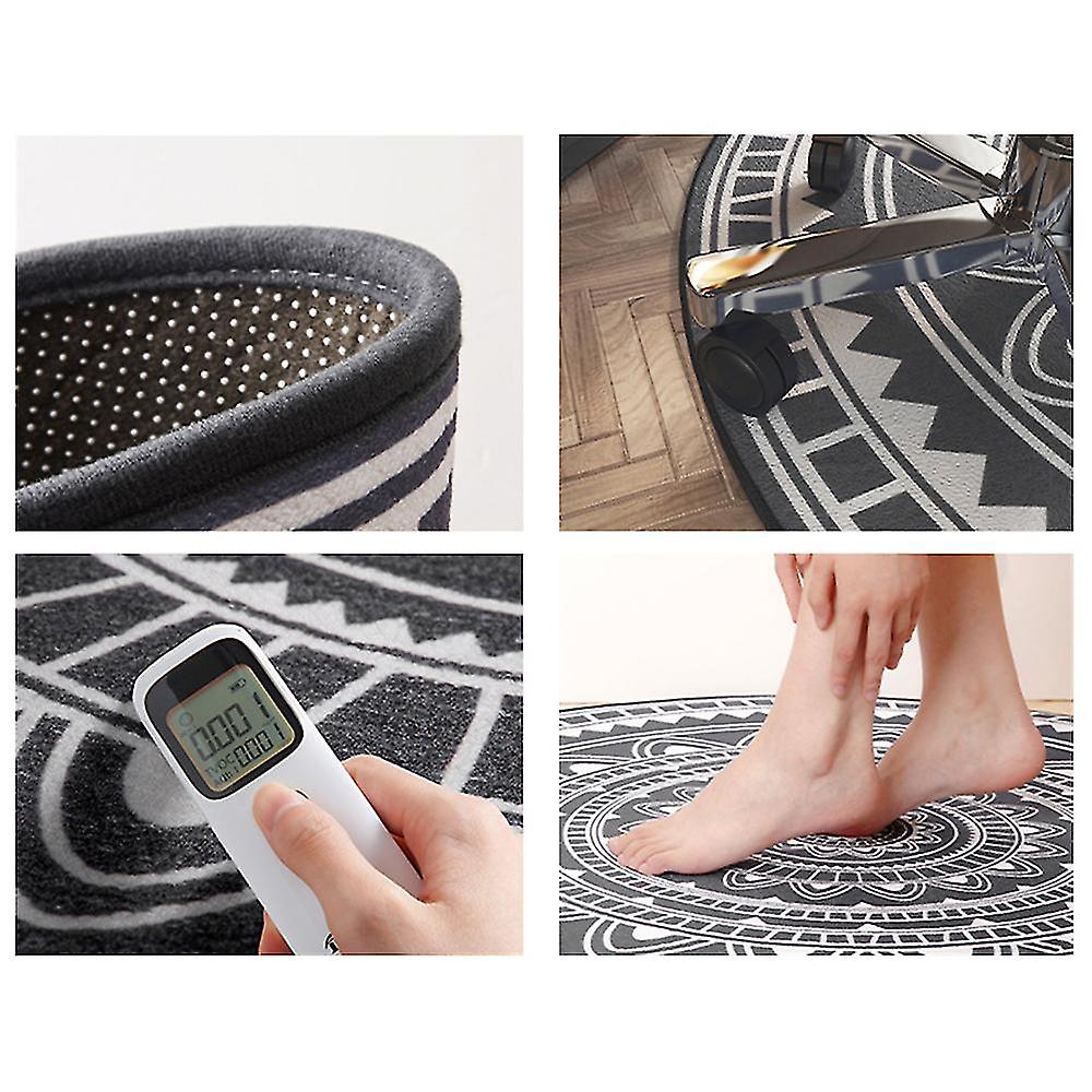 Round Office Chair Mat For Hardwood Floor Computer Gaming Rolling Chair ...