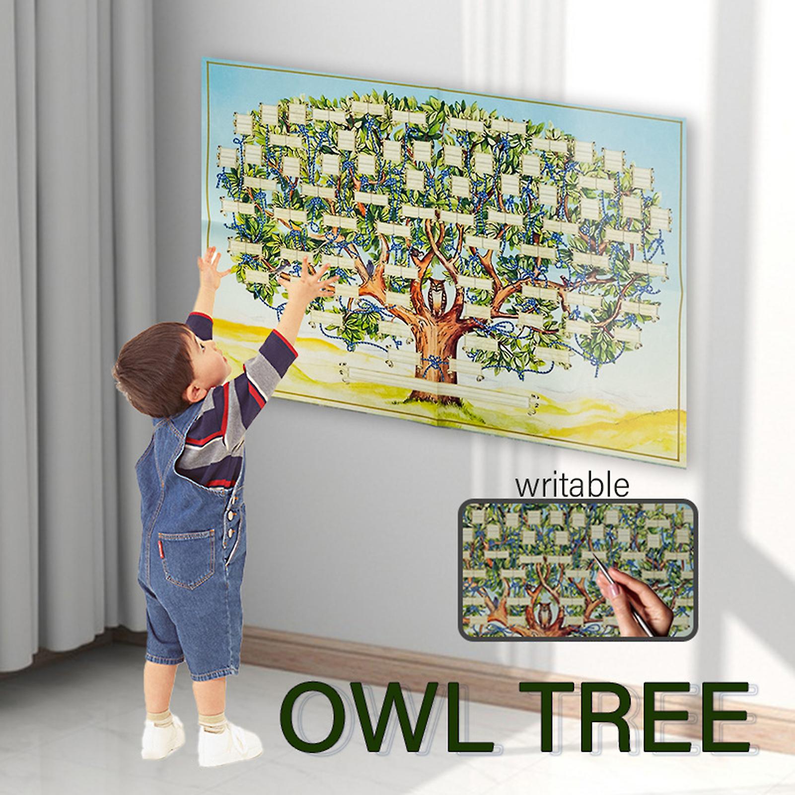 6 Generation Family Tree Chart Poster Hanging Cloth Fillable Ancestry ...