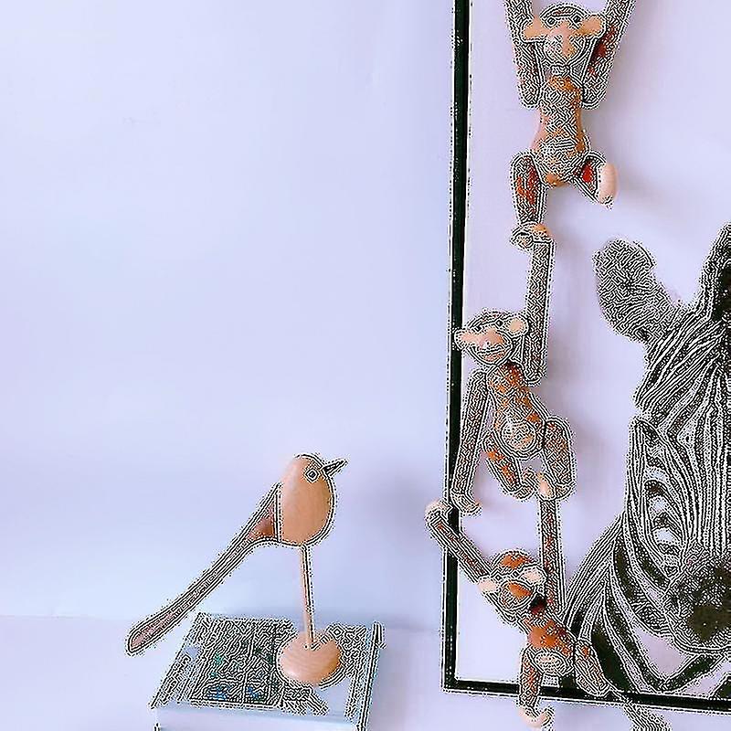 Wood Puppet Animal Monkey Toys Hanging Arm Monkey Home Animal Ornaments ...