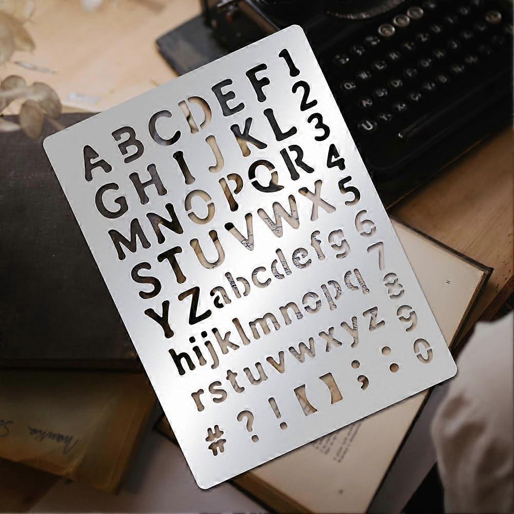 Metal Letter Stencil A to Z Alphabet & Number & Symbol Templates ...