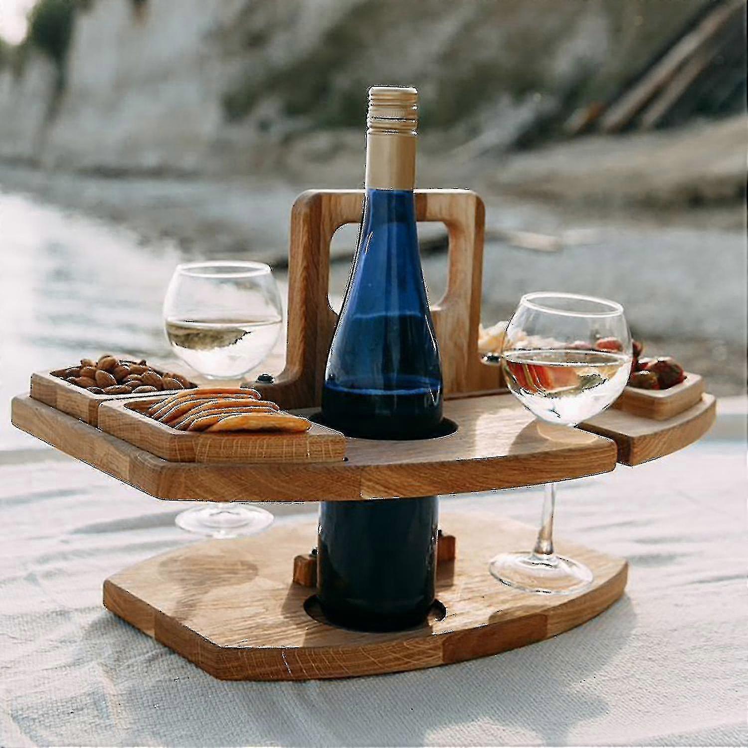 Outdoor Wine Rack Detachable Portable Table And Chair Hanging Holder ...
