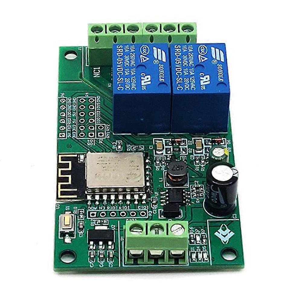 Esp8266 Esp-12f Wifi Relay Module 2channel 5v/8-80v Network Relay ...