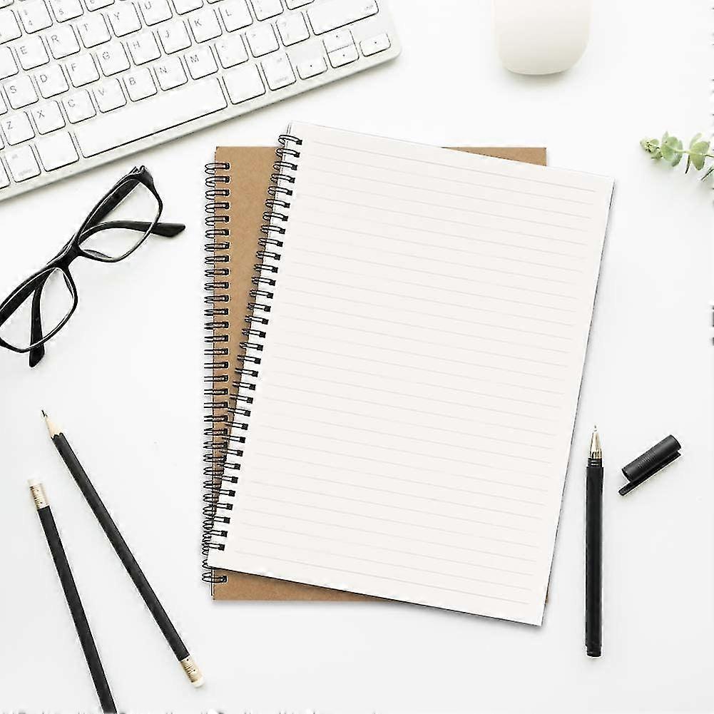 4 Pack A4 Wirebound Notebook, Horizontal Line Paper Notepad, Ruled ...