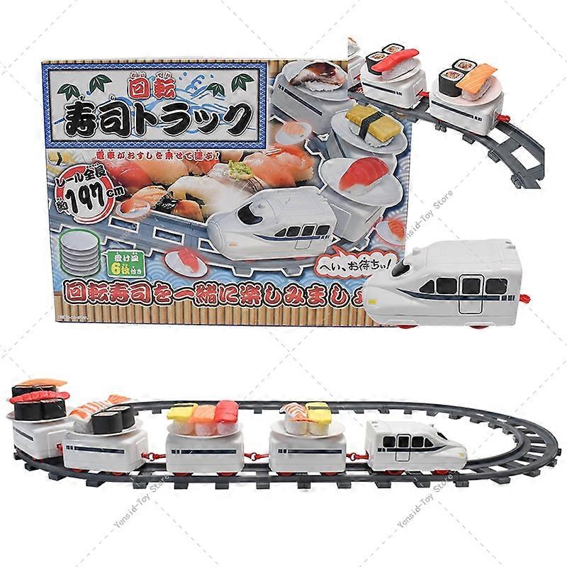 Sushi Train Track Train Rotary Sushi Toy Electric Train Rotary Sushi ...