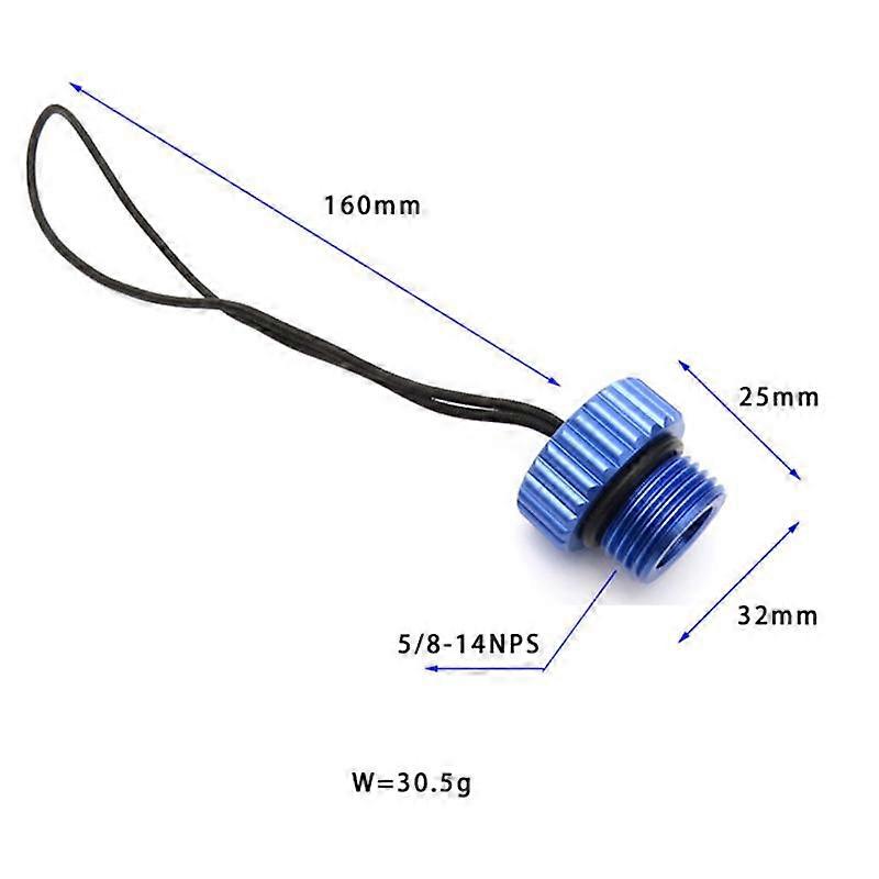 Scuba Diving DIN Tank Valve Threaded Cover 5/8-14NPS Dust Cap Dust Plug ...