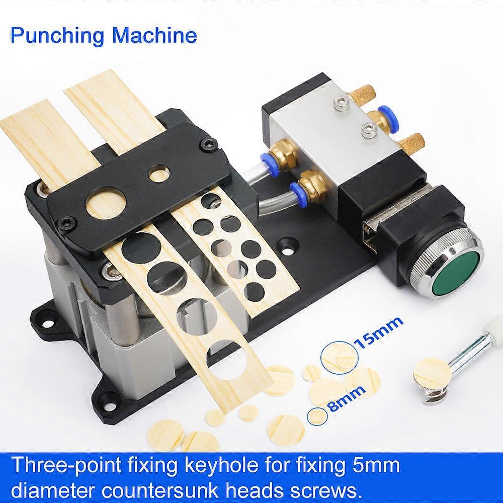 Pneumatic Edges Banding Punching Machine Dual Hole Hole-punching Device ...