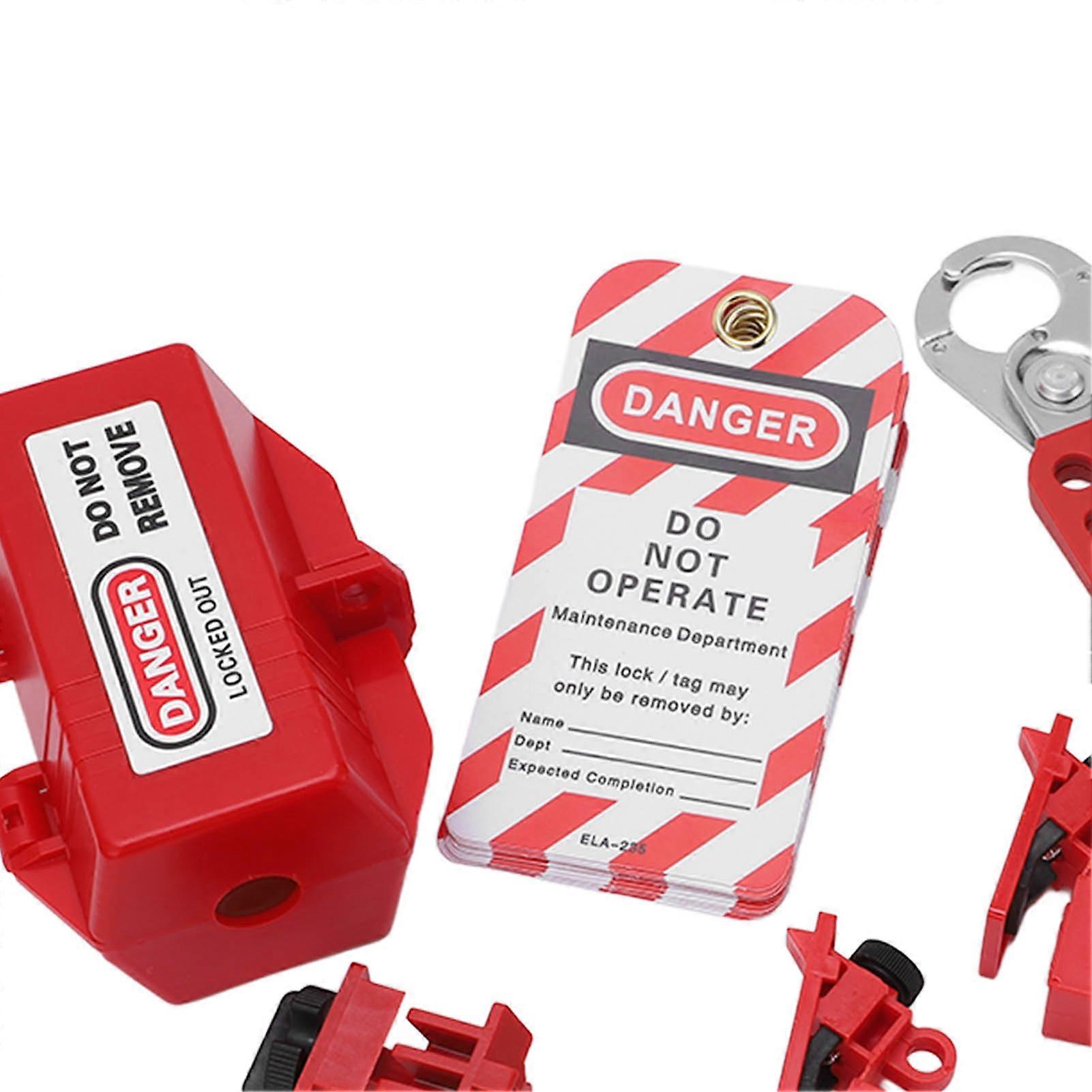 Lockout Tagout Locks Kit with Safety Padlocks Hasps Circuit Breaker ...