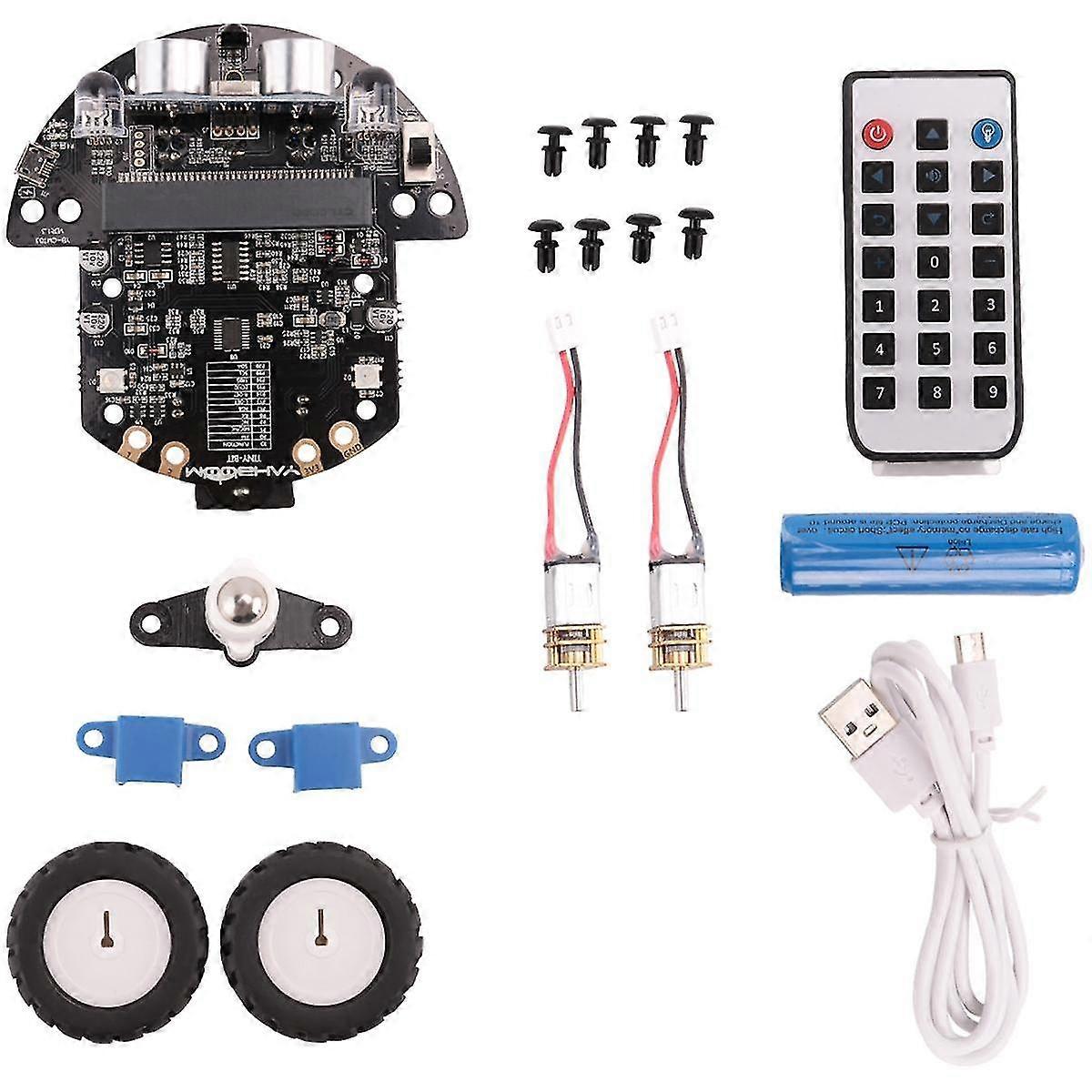 Robot Programmable Robotic Kit Based On Bbc Microbit V2 And V1 For Stem Coding Education With
