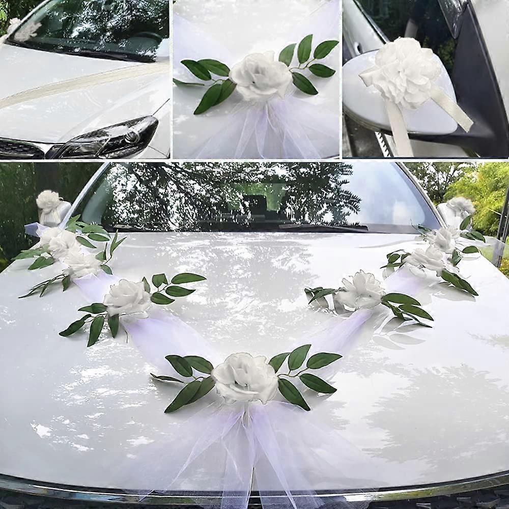 Wedding Car Ribbon,Wedding Car Ribbons and Bows,Rose Flower Car ...