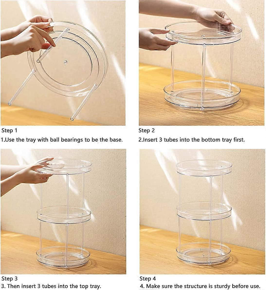 Skin care storage rack Rotating storage rack Rotating makeup storage ...