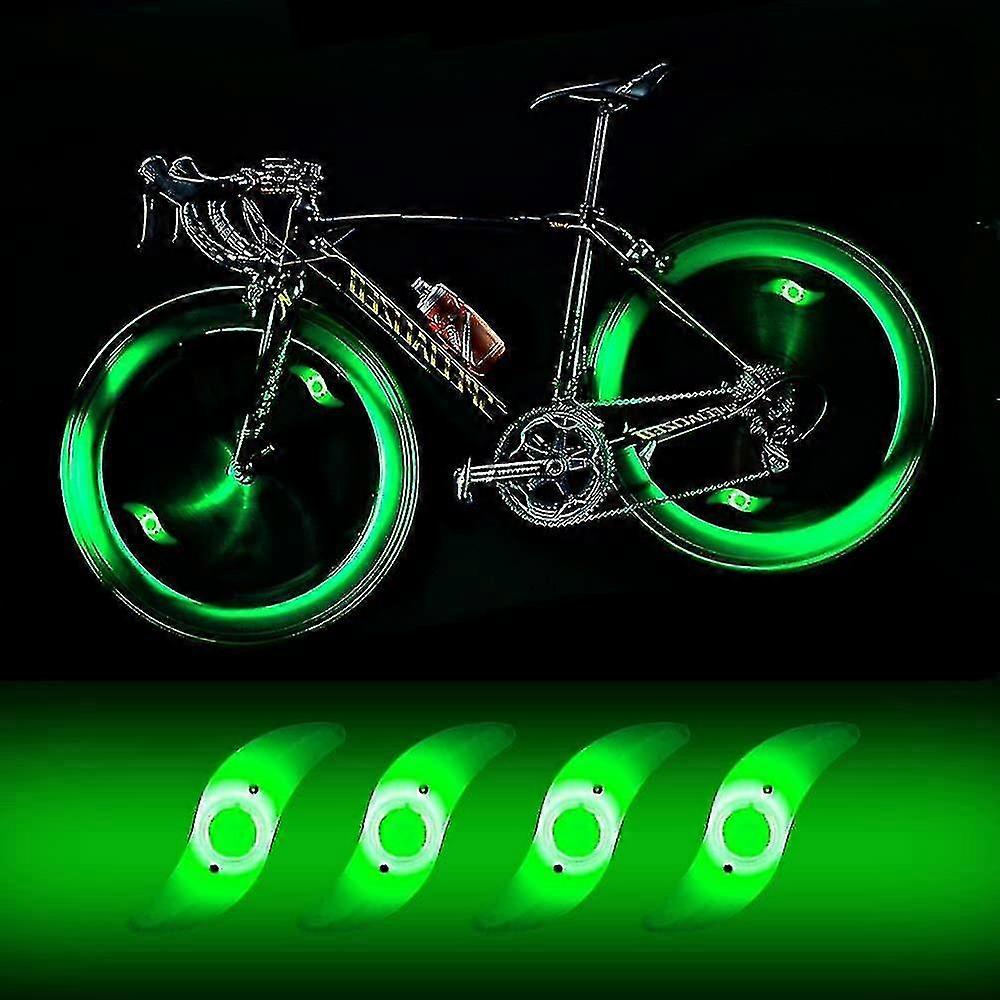4 X Led Bike Wheel Light, Waterproof Led Bike Wheel Light With 3 ...
