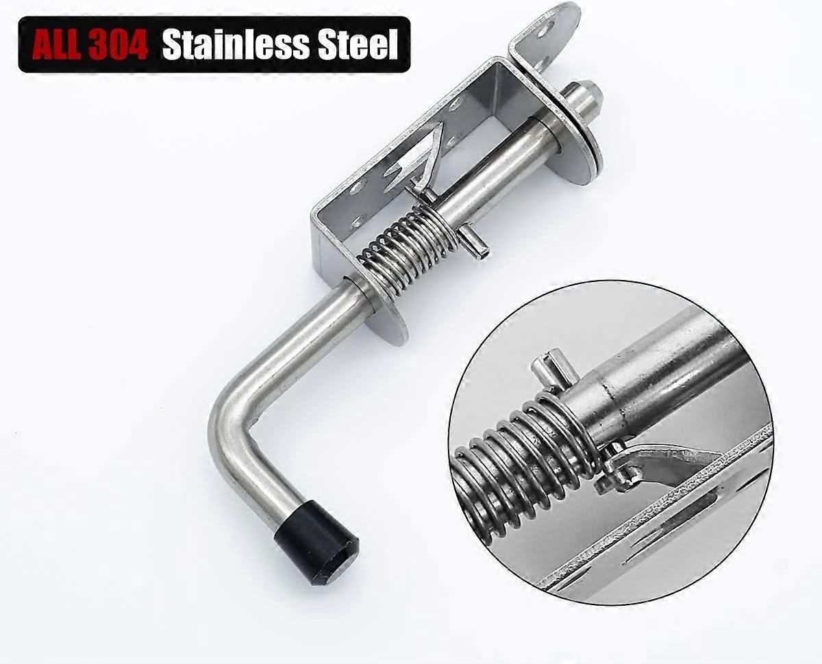 Spring Loaded Barrel Bolt Latch, Heavy Duty 304 Stainless Steel ...