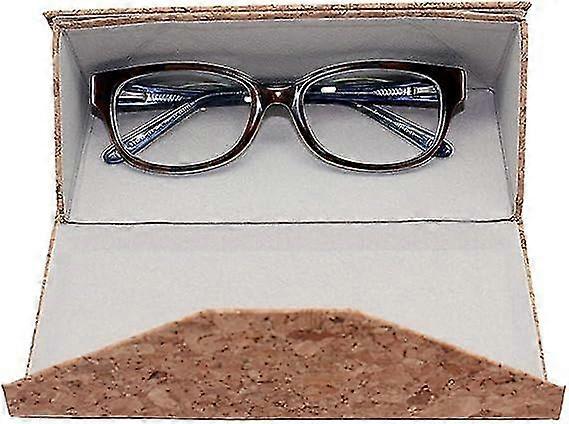 Eco-friendly Natural Cork Sunglasses Box Foldable Triangle Sun Glasses ...