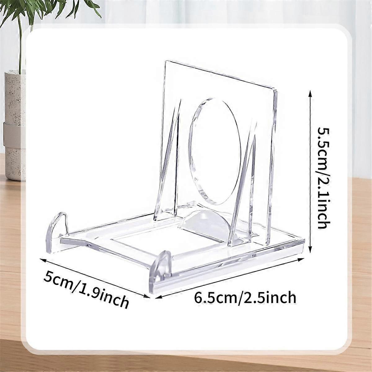 24 Pcs Clear Plastic Display Stand, Adjustable Clear Plastic Display ...
