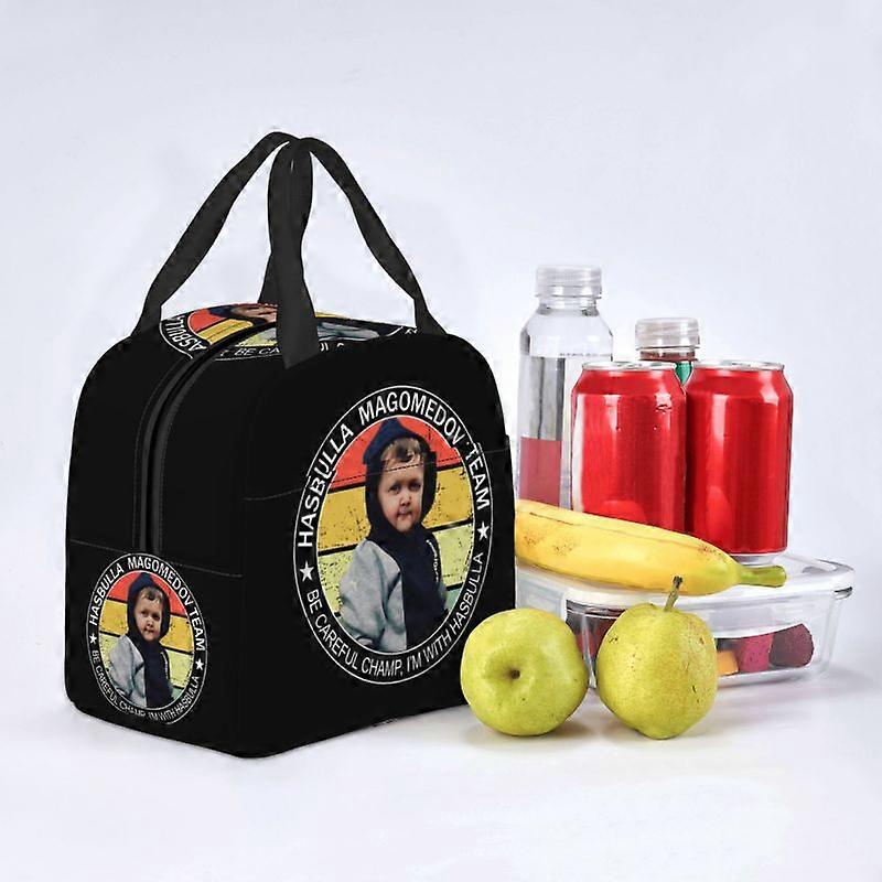 Hasbulla Magomedov Funny Portable Lunch Box Hasbullah Cooler Insulated ...